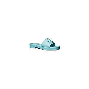 Tory Burch Women's Tory Island Blue Eleanor Jelly Healed Slides Shoes (us_footwear_size_system, adult, women, numeric, medium, numeric_9)