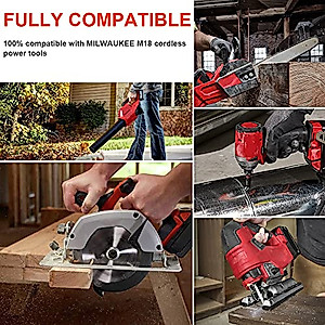 HIGH QUALITY FUTUREBATT FUTUREBATT [2Pack] 18V 6.0 Ah Replace Battery for Milwaukee M18 Lithium Battery 48-11-1860/48-11-1850/48-11-1840/48-11-1828/48-11-1820/48-11-1815