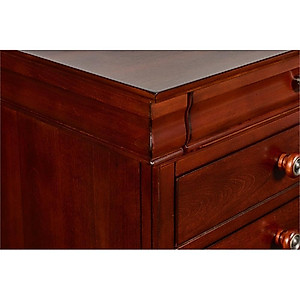 New Classic Furniture Versailles Nightstand, Bordeaux