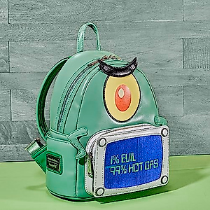 Loungefly Spongebob Squarepants: Plankton Lenticular Mini-Backpack, Amazon Exclusive