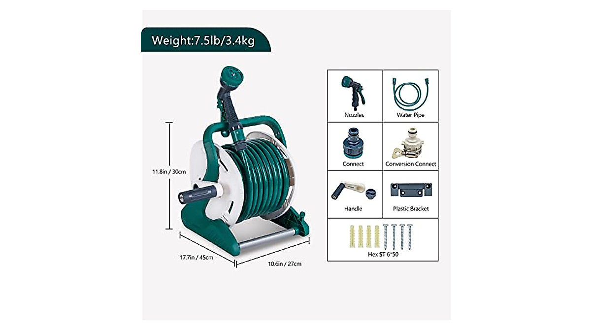 Berry&Bird Garden Portable Hose Reel - Effortless Watering & Storage