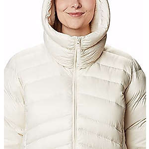Columbia Women's Autumn Park Down Hooded Jacket, Chalk, Large