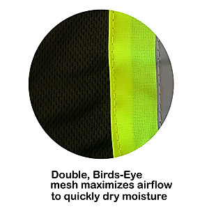 California Tools Black High Visibility Safety Shirt/Class 3 - Level 2 (XL)