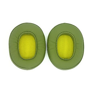 VEKEFF Replacement Ear Pads for Skullcandy Crusher Wireless Crusher Evo Crusher ANC Hesh 3 Headphones, Ear Cups Repair Parts (Green)