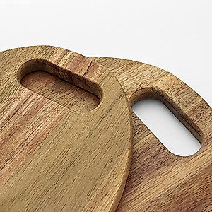 Wood Cutting Board, Cutting Boards for Kitchen, Wood boards for charcuterie, Acacia Wooden Kitchen Chopping Boards for Meat, Cheese, Small Cutting Board for Kitchen 14 x 10.2 Inch