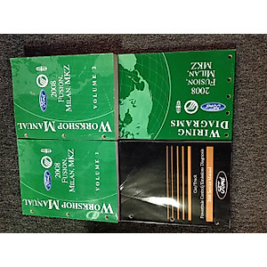 2008 Ford Fusion Lincoln MKZ Milan Service Shop Repair Manual Set W PCED & EWD