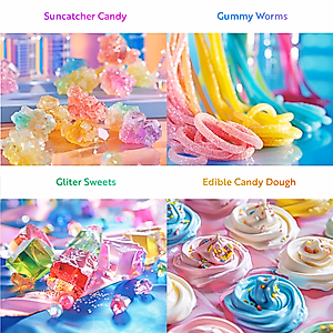 Playz Edible Candy Making Science Kit for Kids Ages 8-12 Years Old - Food Science Chemistry Kid Science Kit with 40 Experiments to Make Your Own Chocolates, Educational Science Kits for Boy & Girls