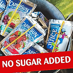Capri Sun 100% Juice Fruit Punch Naturally Flavored Juice Blend, 10 ct Box, 6 fl oz Pouches