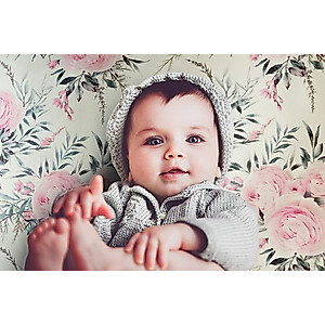 Bassinet Sheets for Baby Girl, Ultra-Soft Fitted Universal Sheet for Oval, Rectangle & Hourglass Types of Bassinet Mattress Sheet pad by Max&So