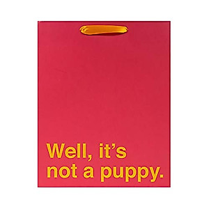 30 Watt Novelty Gift Bags (Pack of 2) | Well, It's Not a Puppy & I Wrapped This Myself | Perfect for Adding Humor to Special Occasions