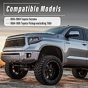 Oyviny Vehicle Side Custom 4 Way Trailer Wiring Harness 1984-1995 Toyota Pickup/1995-2004 Toyota Tacoma