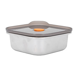 Stainless Steel Containers With Lids, Stainless Steel Food Containers, Food Storage Container, Metal Leak Proof Food Container Box Adult Box for Home (500ml)