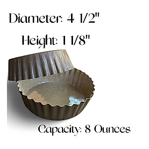 Solut 8 oz. Oven Safe Paper Baking Cup with Extruded Polymer Coating - 720/Case