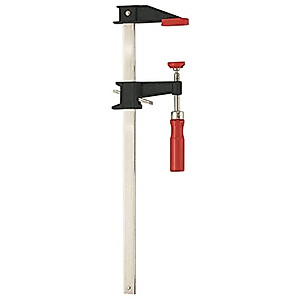 Bessey Clutch Style Bar Clamps - 24 In 600 lb - GSCC2.524- Woodworking Clamps with Ergonomic Handle, Non-Marring Pads, Durable Cast-Iron Jaws & Serrated Rail for Carpentry & Cabinetry
