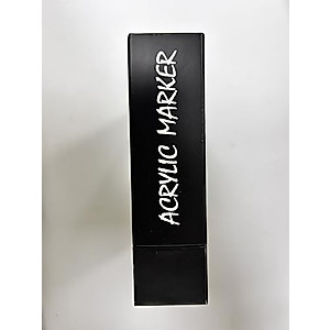 Gunsamg 46 Colors Acrylic Paint Pens Extra Fine Tip Acrylic Paint Markers For Rock Painting Ceramic Stone Wood Canvas DIY Crafts Card Making