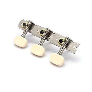 Metallor 3 on a Plank Guitar Tuning Pegs Chrome Plated Machine Heads Tuning Keys Tuners Single Hole for Classical Guitar 3L 3R. (G326)