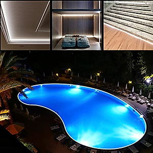 Party Spot! 100ft 960 LED Rope Lights, Strip Lights, Waterproof, 110V Connectable Led Rope Lights for Indoor, Outdoor, Weddings, Parties, Pool, Camping, Garden (Cool White)