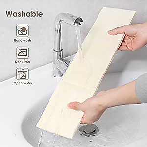 Coorganisers 6 Packs Dresser Organizers, Drawer Organizers for Clothing, Baby Organizers and Storage Drawers, Woven-Fabric Dresser Drawer Organizers, Baby Clothes Organizer in Bedroom (Beige)