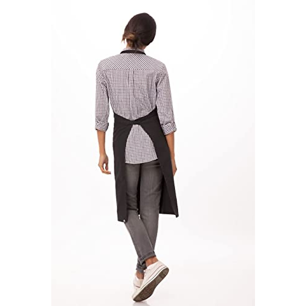 Chef Works Unisex Rockford Bib Apron, Steel Grey, One Size