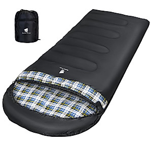 GEERTOP Portable Sleeping Bag for Camping Lightweight 3 Season Warm & Cold Weather Big & Tall Camp Sleeping Bags for Adults Outdoor Backpacking Hiking Hunting Travel