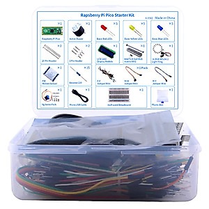 GeeekPi Basic Starter Kit for Raspberry Pi Pico, with Breadboard, I2C 1602 LCD Display Module, 9g Mirco Servo for Raspberry Pi Beginners & Software Engineer