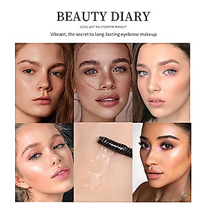 PASNOWFU Clear Eyebrow Setting Gel, 2 PCS Brow Fix Gel, Waterproof And Sweat-Proof Eyebrow Repair Liquid Brows Styling Beauty Salon Home Use Makeup