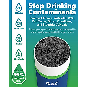 Express Water – 1 Year Elite RO Alkaline Reverse Osmosis System Replacement Filter Set – 5 Easy Change Quick Twist filters with Alkaline Filter for added Essential Minerals – 100 GPD RO Membrane