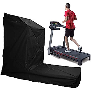 UCARE Treadmill Cover Outdoor Running Machine Dustproof Waterproof Cover Black Home Gym Treadmill Waterproof Protection Covers for Non-Folding & Folding Treadmills (M: 72x35.5x60.6in/185x91x155cm)