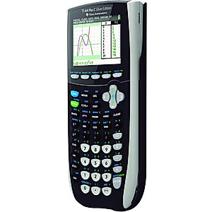 Texas Instruments TI-84 Plus C Silver Edition Graphing Calculator, Black (Renewed)