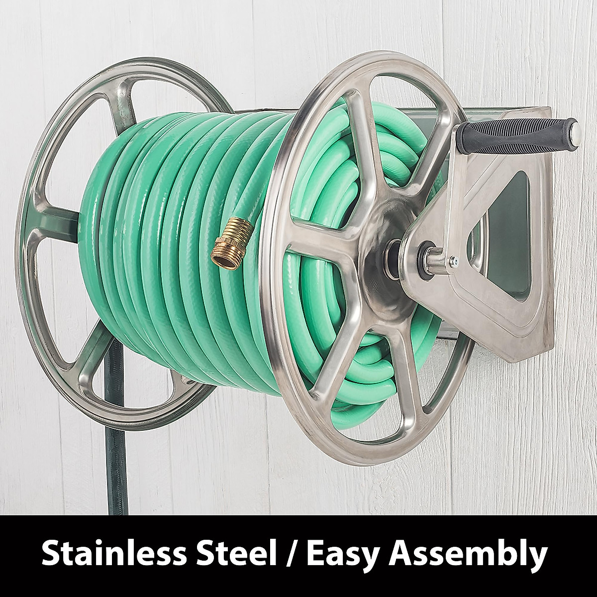 Liberty Garden Products 709-S2 Hose Reel, Stainless Steel