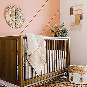 Crane Baby Safari Nursery and Toddler Room Décor, Wooden Animal Wall Décor for Boys and Girls, Lion, 21" x 21"