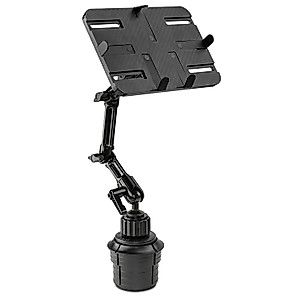 Mount-It! Premium Cup Holder Tablet Mount for Cars - Tablet ELD Mount - Heavy Duty Aluminum Tablet Mount For iPad, Galaxy, & Fire Tablets (MI-7320)