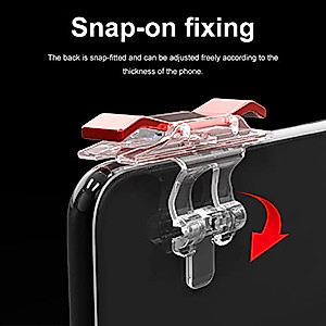 schicj191mm Mobile Game Direction Shooting Controller，Game Controller Gamepad Left Right Mobile Phone Gaming Triggers for PUBG，More Game