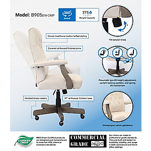 Boss Office Products Chairs Executive Seating, Champagne