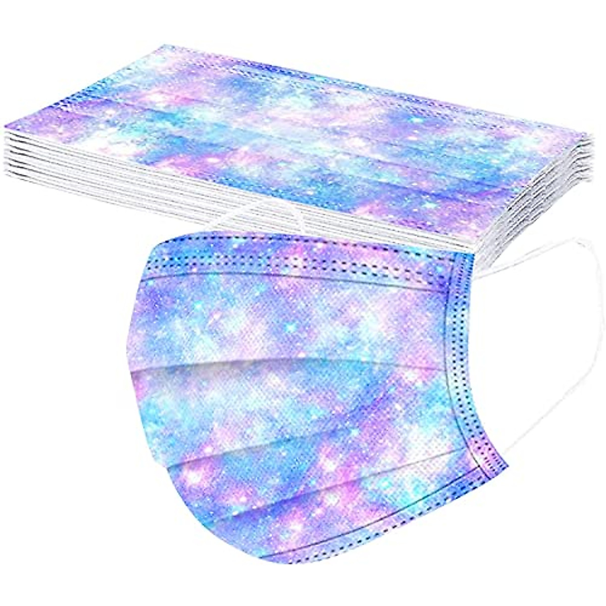 Xesakesi 50 Pack Kids Disposable Face Breathable Dust Filter Mouth Cover Masks with Elastic Ear Loop for Kids