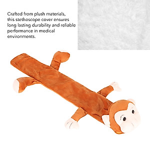 Stethoscope Covers,Stethoscope Cover Scrunchie,Cloth Stethoscope Sleeve,Cute Animal Shape Plush Stethoscope Cover Sleeves Stethoscope Accessories for Nurses Doctors (Monkey)