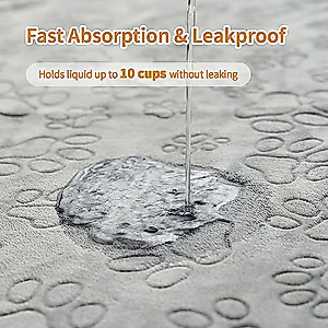 Qeils Reusable Puppy Pads, 2 Pack Washable Pee Pads for Dogs, Waterproof Non Slip Wee Wee pad, Absorbent and Leakproof Training Mats for Potty, Crate, Playpen, Bed, Sofa, 18"x 24"