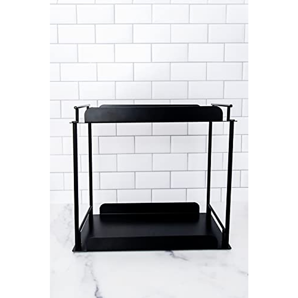 Buzzelli Company 2-Tier Standing Rack Countertop Storage Shelf, Organizer Holder