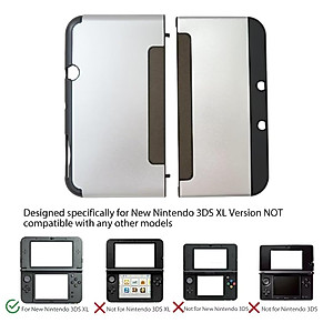 Silver Matte/Anti-Glare Soft Silicone Protector Case for New Nintendo 3DS XL LL (2015 Version)