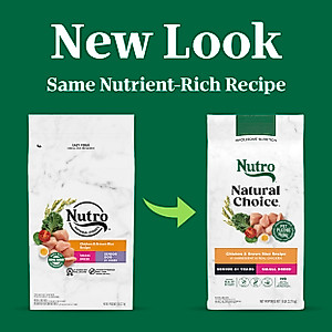 Nutro Natural Choice Senior Small Breed Dry Dog Food, Chicken and Brown Rice Recipe, 5 lbs.