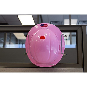 Construction Hard Hat Holder - Holder Fits Various Size Hard Hats - Headrest Hook for Construction Hard Hats Car/Truck/Vehicle Seat Head Rest or Cubicle Wall