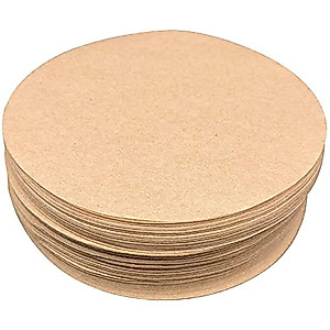 16 Inch Natural Parchment Paper Unbleached Baking Round Circles 200 Sheets Non-Stick Precut