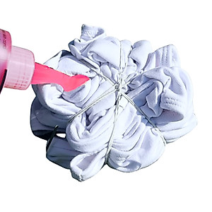 GymnasticsHQ DIY Tie Dye Leotard Kit - Pink & Turquoise - Makes cute, custom leotard for girls gymnastics (Adult Small)