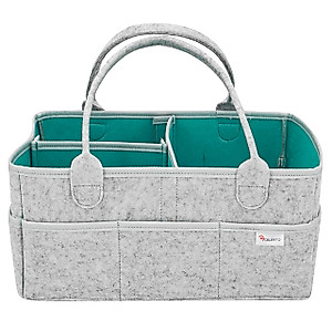 Celesto Baby Diaper Caddy Organizer – Nursery Storage Bin - Car Organizer for Diapers - Changing Table Organizer Basket - Shower storage Gift - Portable Diaper Storage Basket