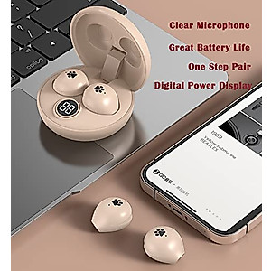Xmenha Wireless Smallest Invisible Earbuds Hidden Discreet for Work Bluetooth Invisible Hidden Headphones Mini Micro Sleep Tiny Earbuds Small Ear Canals Sleepping Buds Sleep Ear Buds Side Sleepers