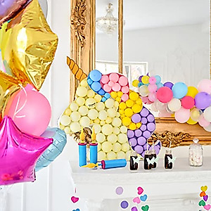 Miliocry Balloon Pump Hand Held, Two-Way Dual Action Inflator Air Pump Compressor for Balloons 2 Pack