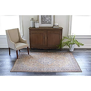 Momeni Rugs Afshar Traditional Medallion Area Rug x, 2'3" x 7'6" Runner, Copper