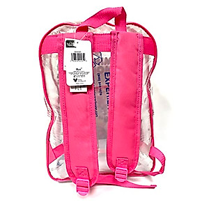 Ruz Minnie Mouse Classic Clear PVC 16" Inch Backpack for Travel School Sporting Events