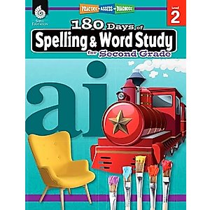 180 Days™: Reading, Vocabulary/Language for 2nd Grade Practice Workbook for Classroom and Home, Cool and Fun Practice Created by Teachers (180 Days of Practice)