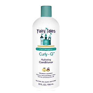 Fairy Tales Curly Q Kids Conditioner - Hydrating for Curly and Multi-Cultural Hair Types, Paraben-Free, Sulfate-Free, Gluten-Free, Nut-Free - 32 oz